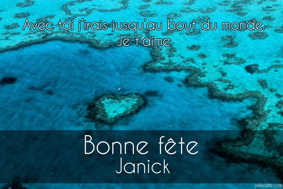 Cartes virtuelles bonne fête Janick